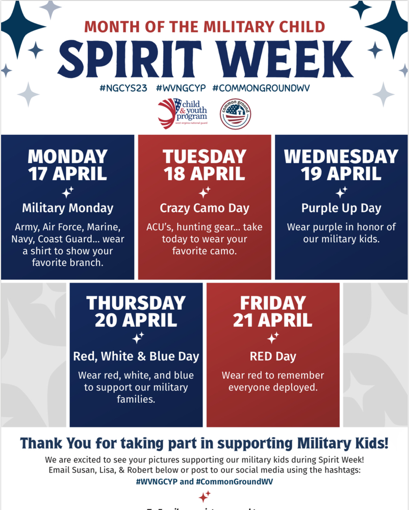 Military Spirit week | Pocahontas County High School